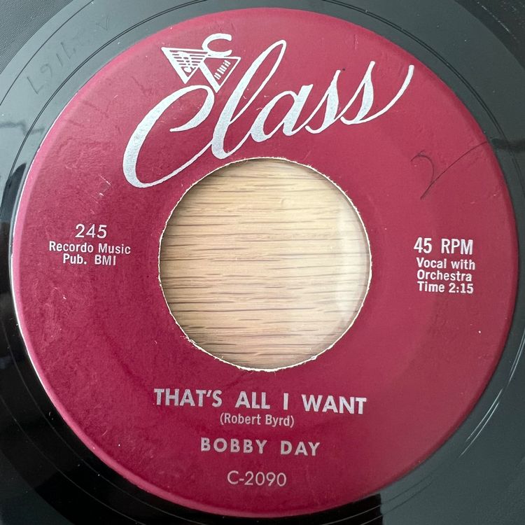 Bobby Day - That's All I want / 1. US-Press. 1958- Very nice (Gebraucht ...
