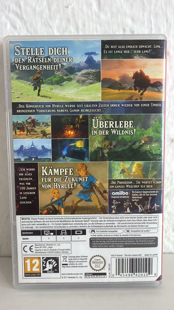 Nintendo Switch Game: Zelda Breath of the Wild, Great Cond. (Gebraucht ...
