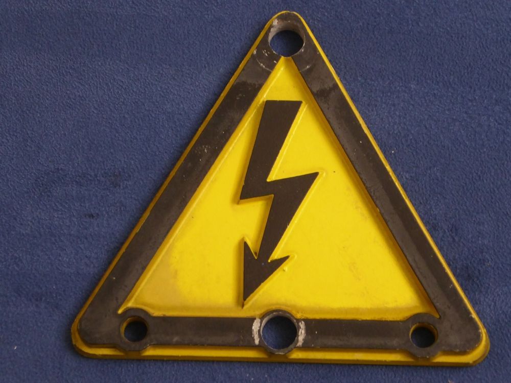 SBB Starkstromtafel original Alu Schild (Gebraucht) in Eschenbach SG ...