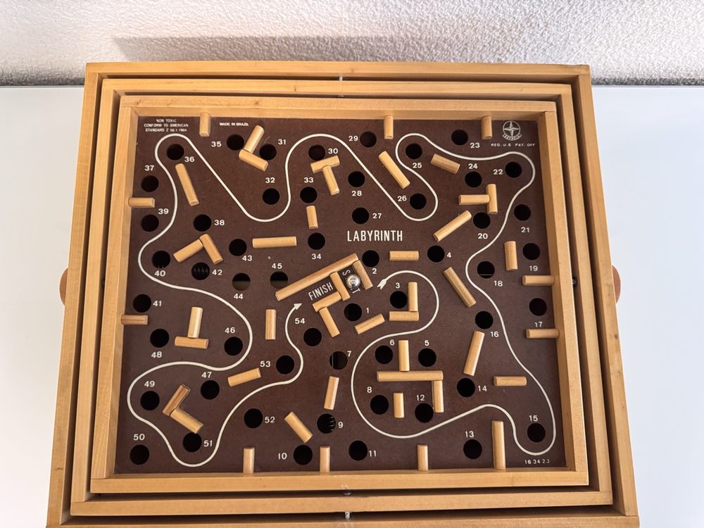 Labyrinth altes Holzspielzeug 1975 (Neu (gemäss Beschreibung)) in ...