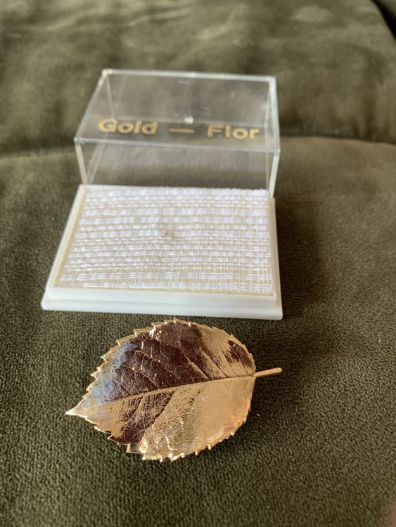 "Gold-Flor" Brosche/ Anstecker (Jousi Finland Turku) (Gebraucht) in ...