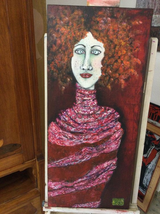 Acrylbild auf Holz 90x40 cm | Kaufen auf Ricardo