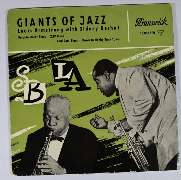 Single: LOUIS ARMSTRONG with SYDNEY BERCHET - Giants Of Jazz (Gebraucht ...