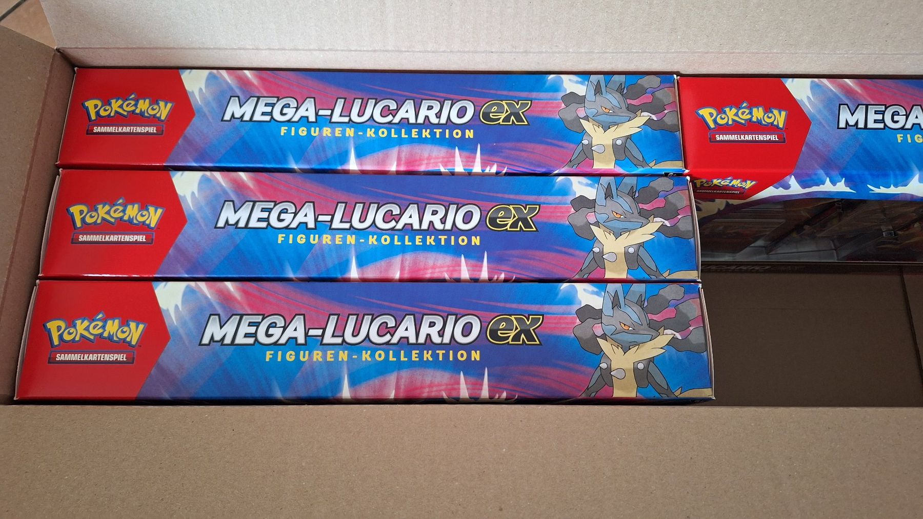 4 x Mega Lucario - Figuren Kollektion Box SEALED DEUTSCH DE (Neu und ...