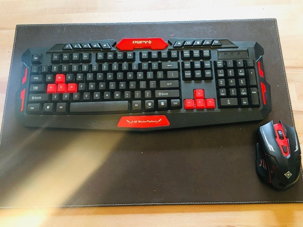 Clavier PSFY Wireless Gamer Red & Black | Kaufen auf Ricardo
