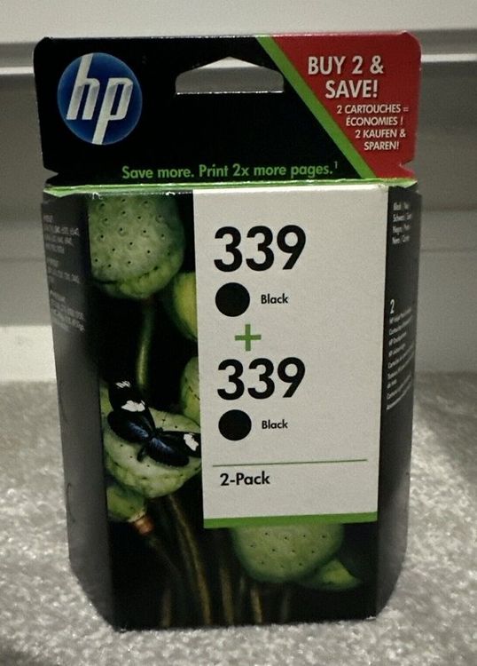 HP 339 black Patronen C8767E Duopack, Sonderpreis, C9504EE (Neu und ...