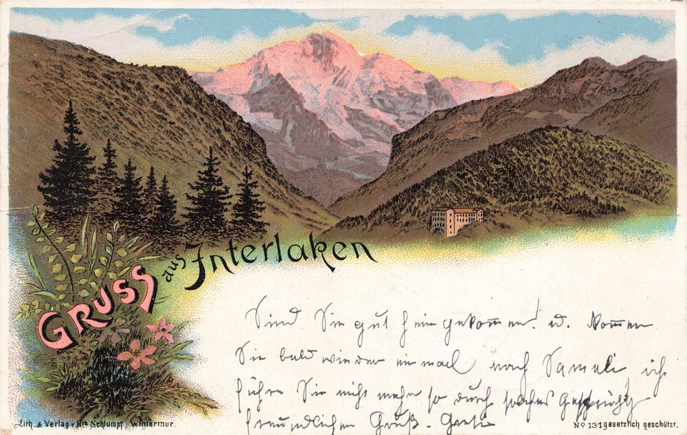 Litho Gruss aus Interlaken (Gebraucht) in Biasca für CHF 8 – mit Lieferung auf Ricardo kaufen