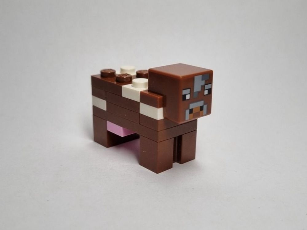 LEGO Minecraft minecow01 Reddish Brown Minecraft Cow (1) | Kaufen auf ...