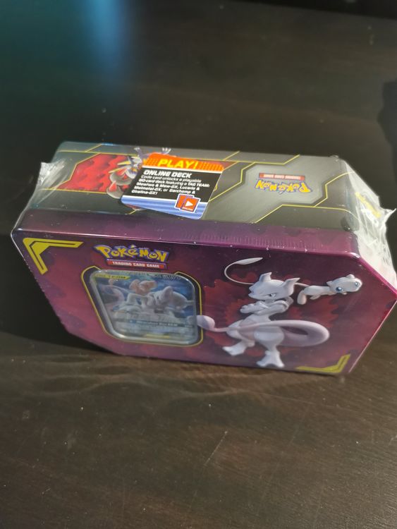 Pokémon Mew & Mewtwo GX Tag Team Tin (Neu und originalverpackt) in La ...