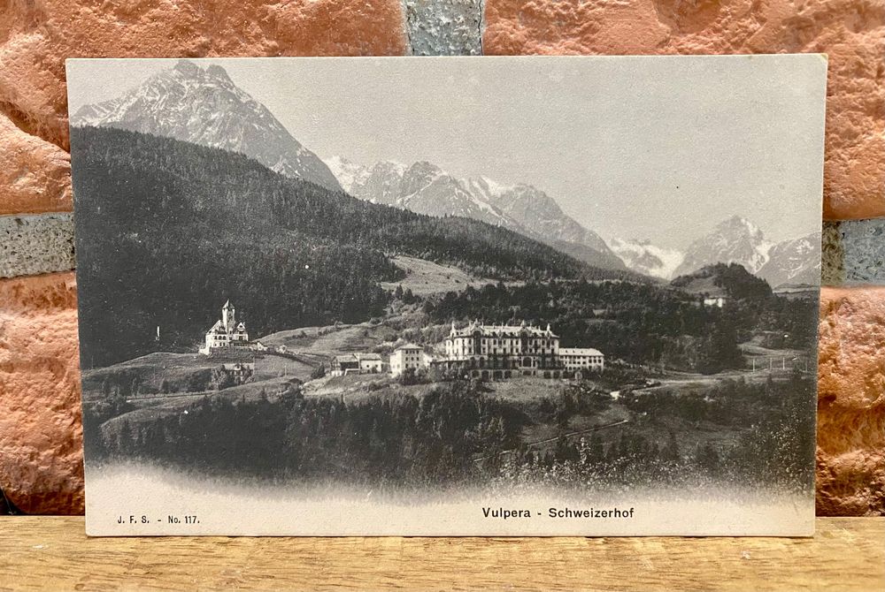Alte AK - VULPERA - Hotel Schweizerhof - Unterengadin (Gebraucht) in Root für CHF 1 – mit ...