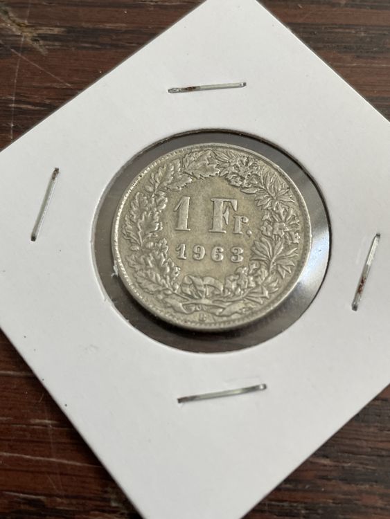 Pièce de 1fr argent année 1963 vz | Kaufen auf Ricardo