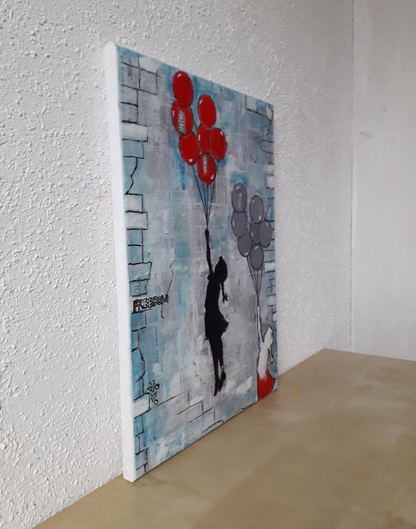 Gemälde Pop Art Hommage Banksy Künstler: Manuela Reitz (Neu und originalverpackt) in Balve für ...