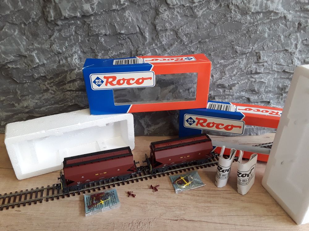 2 x Modelleisenbahn _ Roco 46245 _ BLS Silowagen _ Spur H0 | Kaufen auf ...