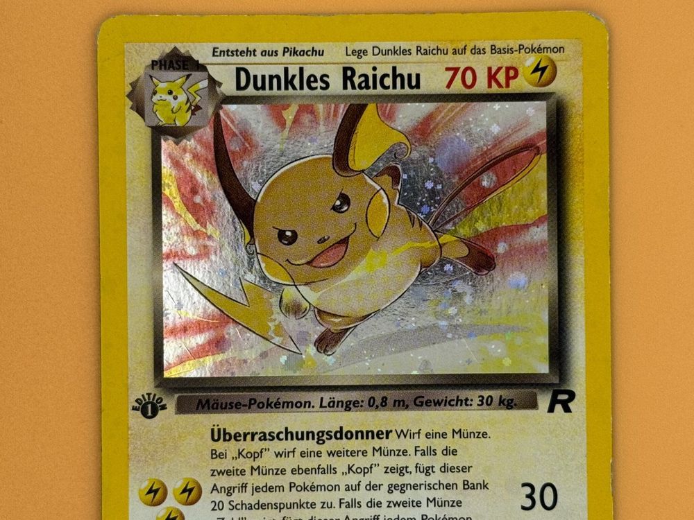 Raichu 83/82 SCR Holo Pokémon Team Rocket 1.Edition ab 1.- (Gebraucht ...
