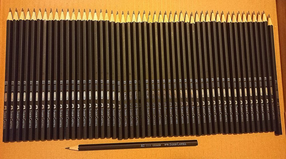 FABER-CASTELL Bleistift 50 Stück, sechseckig, Härtegrad: HB (Neu und ...