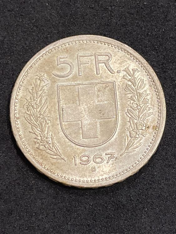 5 Franken 1967 (Gebraucht) in Schlieren für CHF 9 – mit Lieferung auf Ricardo kaufen