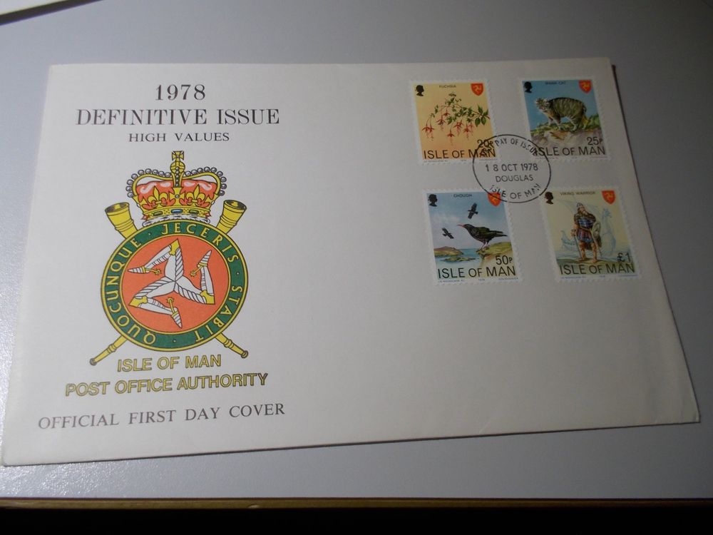 Isle of Man FDC 1978, Definitive Issue (Gebraucht) in Niederwil AG für CHF 1 – mit Lieferung auf ...