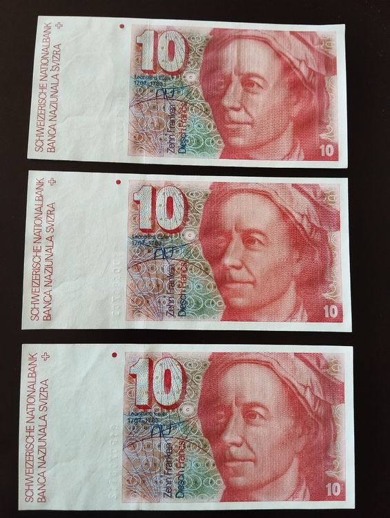 Alte 10 Franken Banknoten | Kaufen auf Ricardo