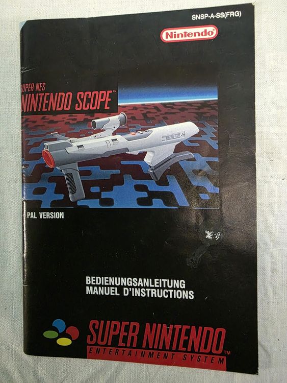 Nintendo Scope - Super NES Anleitung, Top Zustand! 1992 (Gebraucht) in ...