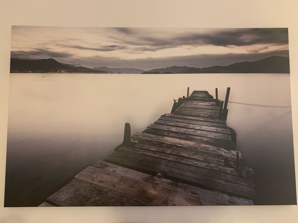 See-Bild mit Steg, Top Zustand, 180x114cm (Gebraucht) in Uster für CHF ...