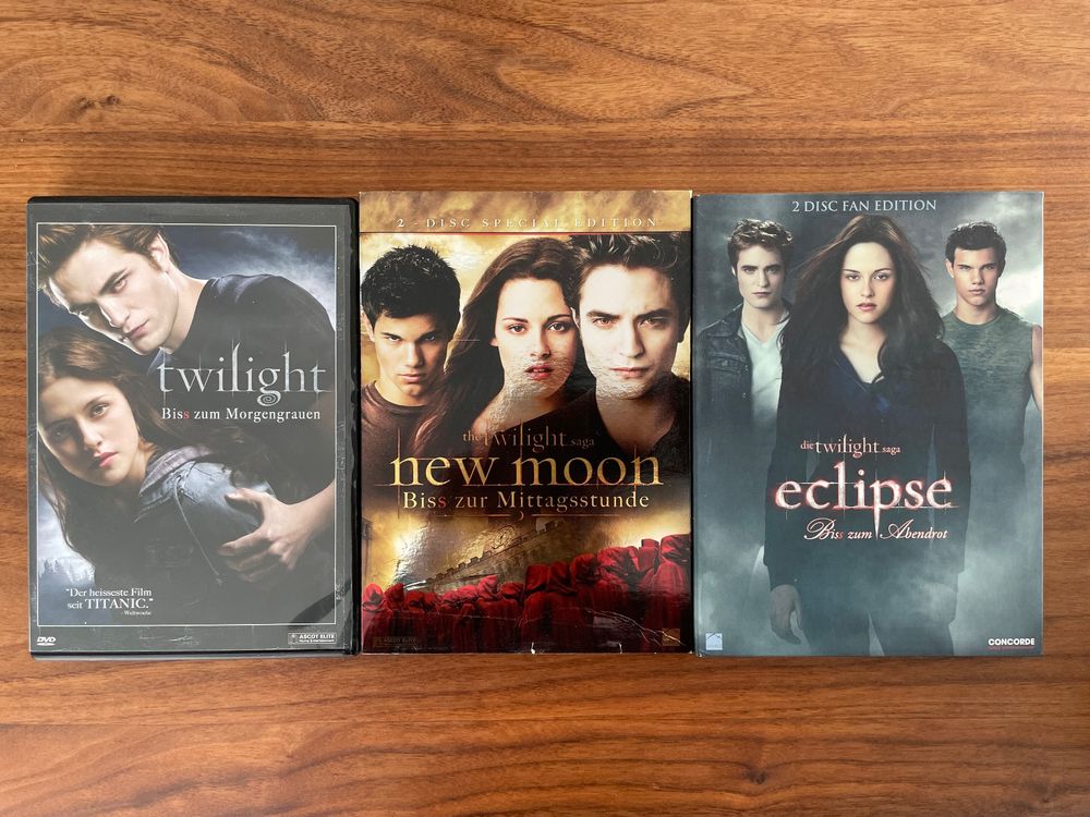 Twilight 1-3 DVD | Kaufen auf Ricardo