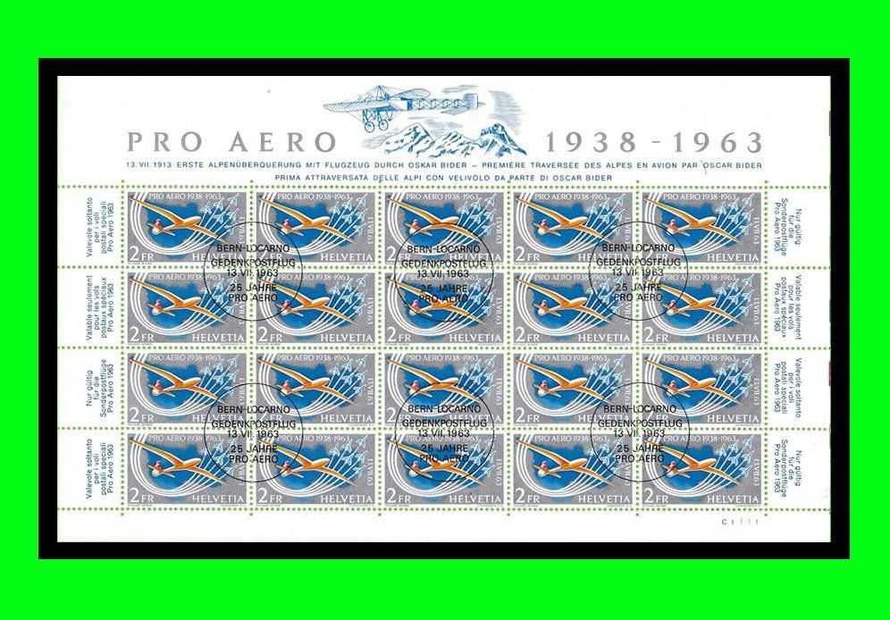 "Flugpost " 25 Jahre Pro Aero (1963) (Neu (gemäss Beschreibung)) in Dübendorf für CHF 36 – mit ...