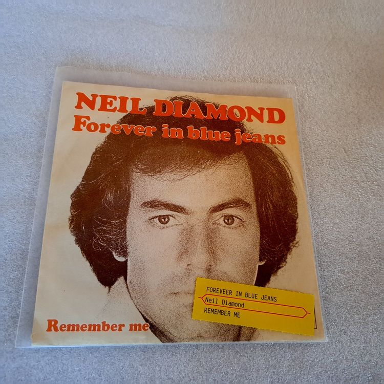 Single 7" "NEIL DIAMOND" Forever in blue Jeans (1979) (Neu (gemäss ...