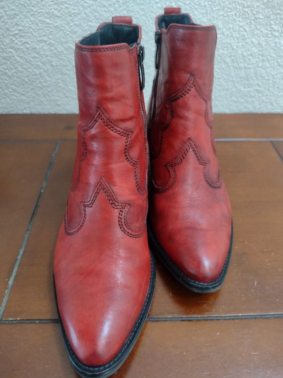 Paul Green Cowboy/Biker Boots rot (Neu (gemäss Beschreibung)) in ...