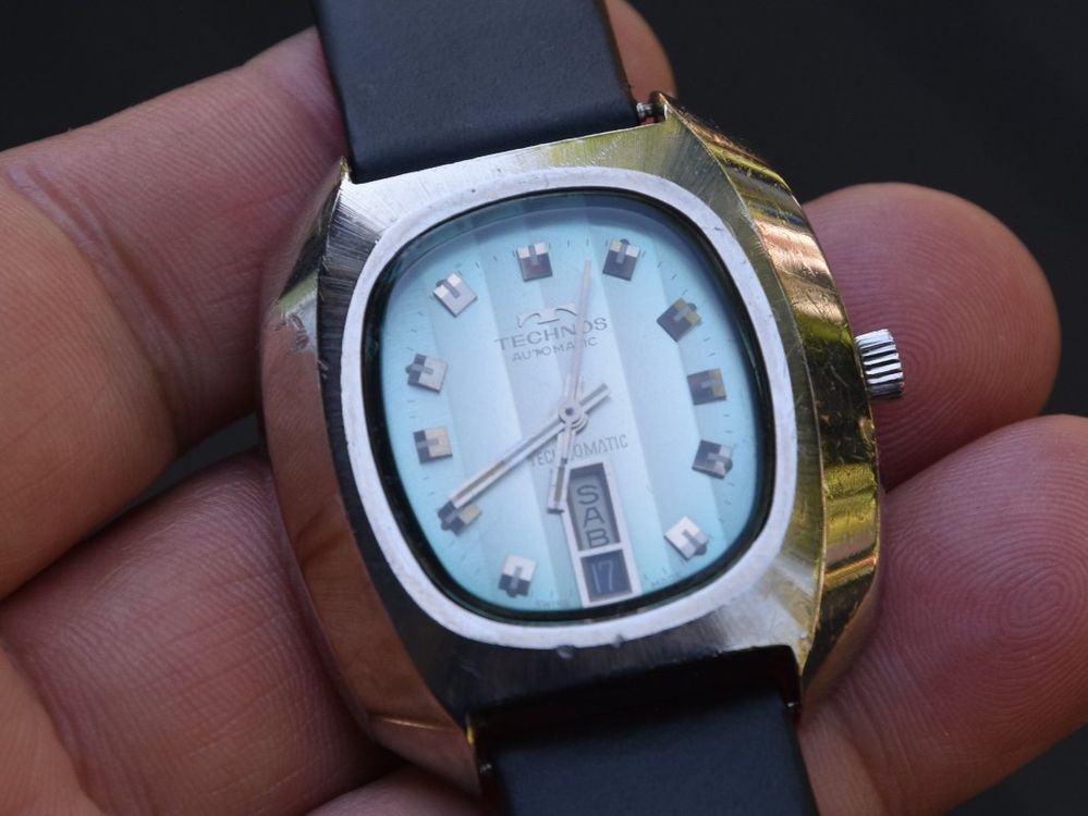 Schöne Sammleruhr TECHNOS Herrenuhr Automatic Day&Date.Rar! (Gebraucht) in Muttenz für CHF 61 ...