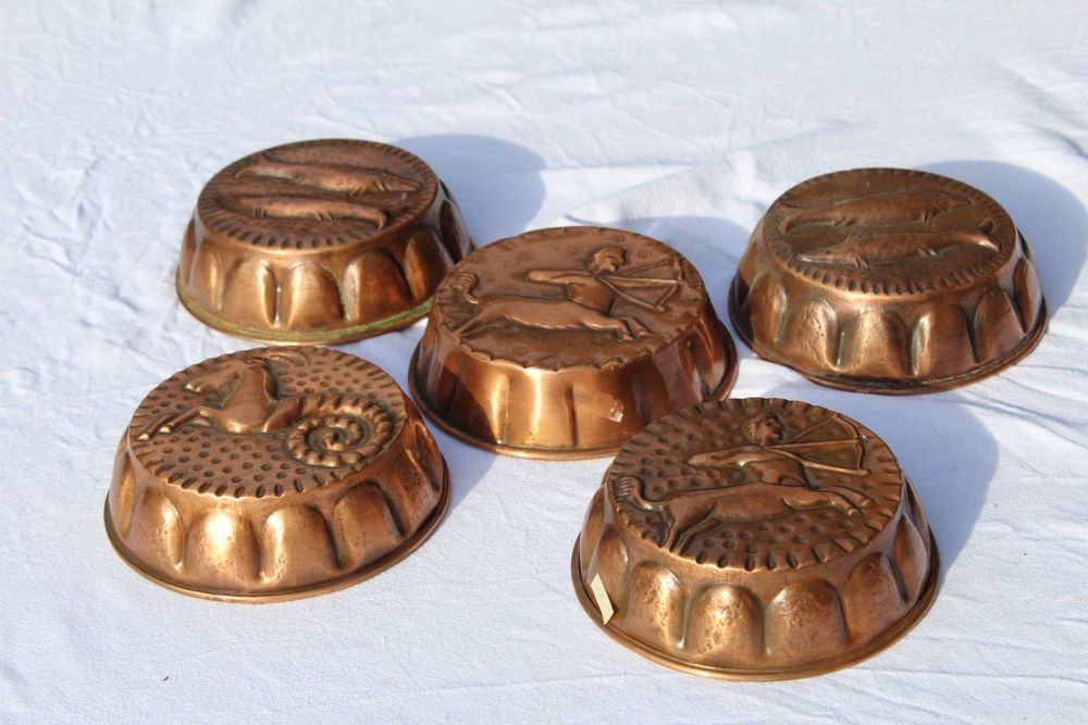 5 Alte Kupfer Formen | Kaufen auf Ricardo