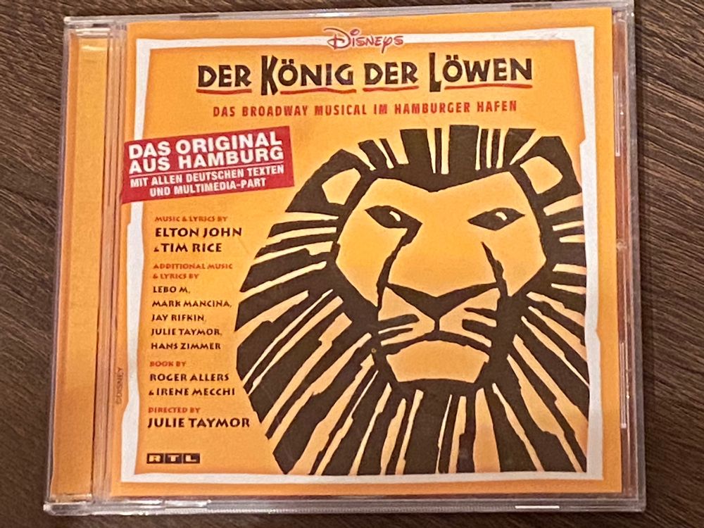Original Lion King Musical CD (Gebraucht) in Edlibach für CHF 1 – mit ...