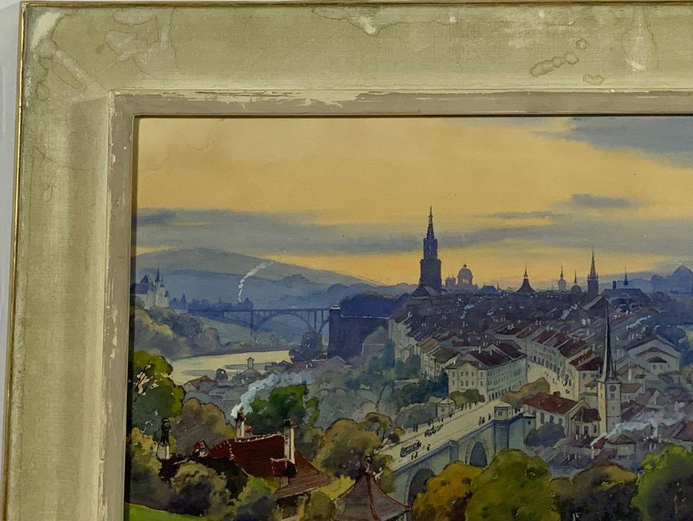 Christian Baumgartner (1855-1942) Aquarell - Stadtansicht | Kaufen auf Ricardo