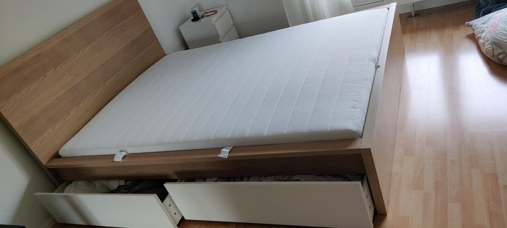 Bett IKEA MALM 140cm komplett (Gebraucht) in Rheinfelden für CHF 60 – nur Abholung auf Ricardo ...