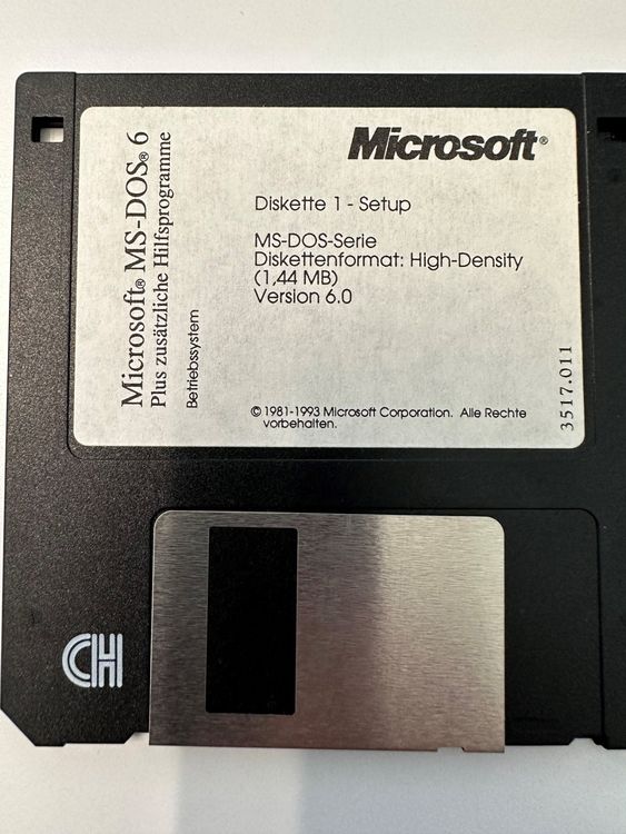 Original Microsoft MS-DOS v6.0 Disketten-Satz (Deustch) | Kaufen auf ...