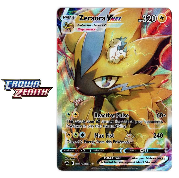 Crown Zenith Zeraora VMAX GG42/GG70 EN | Kaufen auf Ricardo