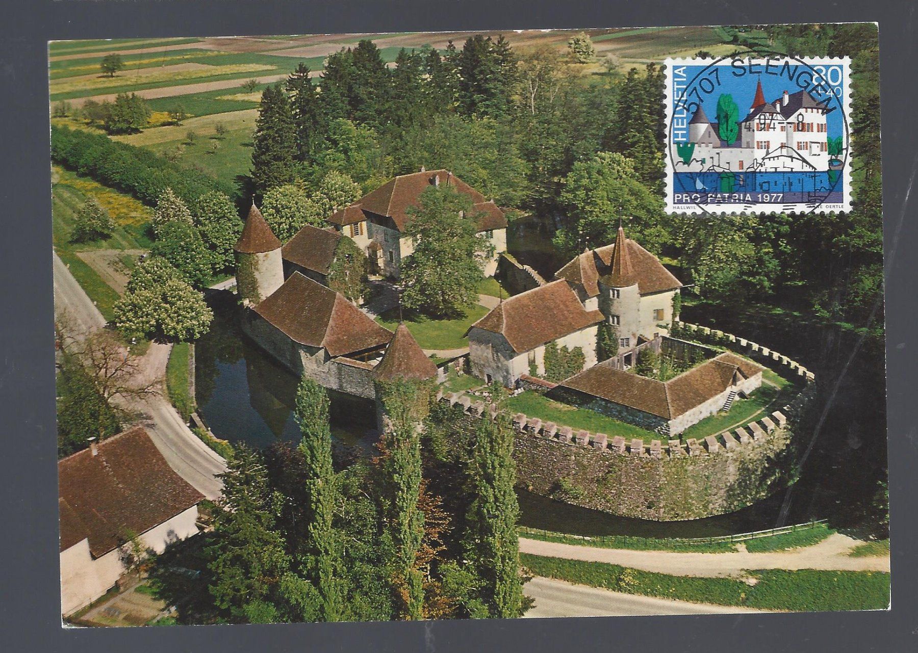 Karte Schloss Halwill mit Sst SEENGEN 11.4.94 Vollstempel (Neu (gemäss ...