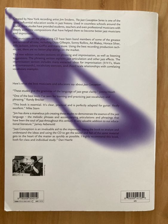 Jazz Conception jim Snidero Trombone 21 solo etudes incl.CD (Gebraucht ...