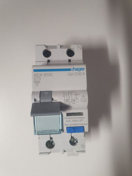 Leitungsschutzschalter ADA913C Hager FI ADA913 C FI/LS 13A (Gebraucht) in Zürich für CHF 45 ...