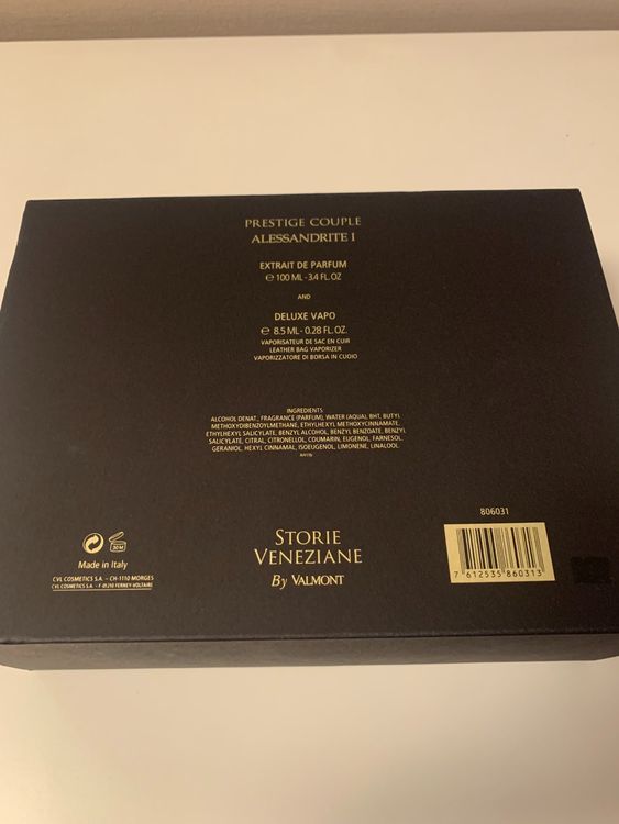 Storie Veneziane Extrait de parfum Valmont 100 ml (Neuf avec emballage ...