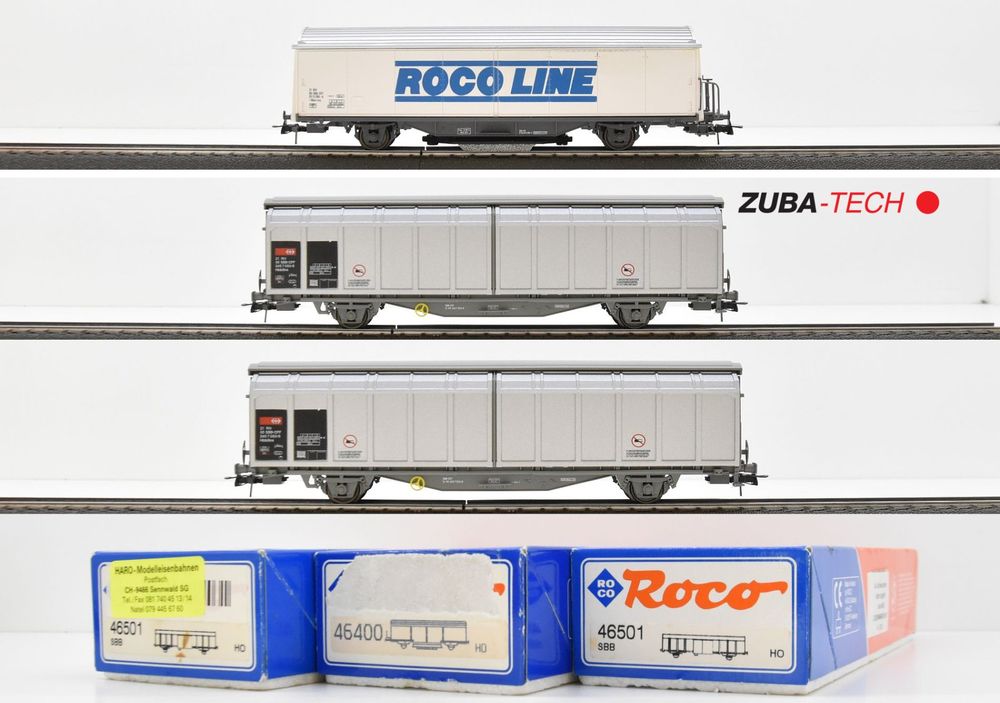 Roco 3x Schiebewandwagen der SBB H0 GS mit OVP (Gebraucht) in St. Gallen für CHF 27 – mit ...