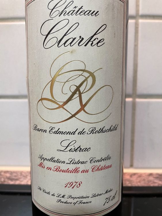 1978 Chateau Clarke Baron de Rothschild (Neu (gemäss Beschreibung)) in ...