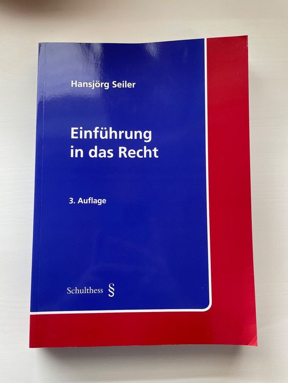 Einführung ins Recht 3. Auflage | Kaufen auf Ricardo