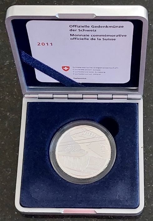 20 Franken 2011 Silber pp 100 Jahre Pilatusbahn Box (Neu (gemäss ...