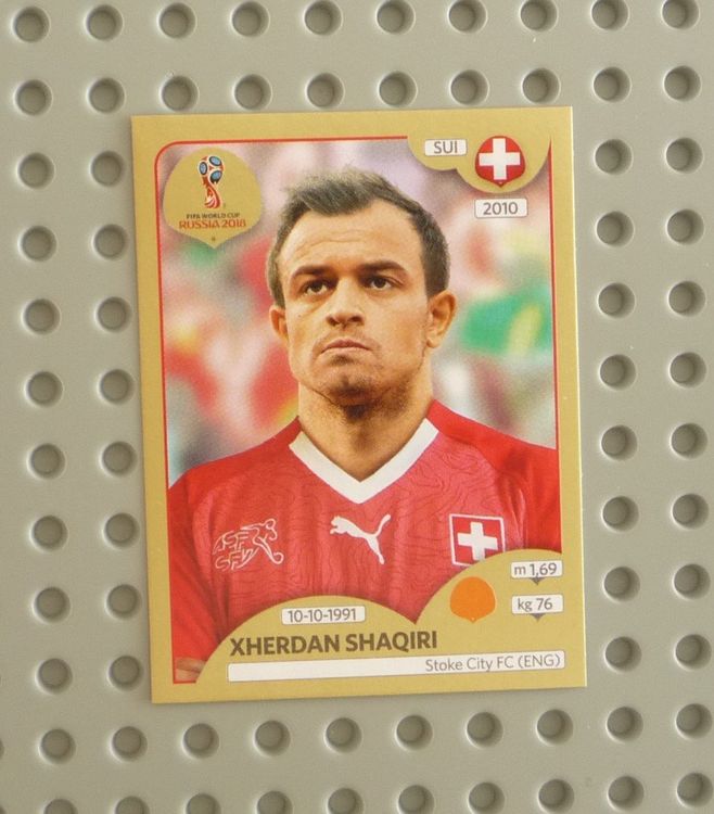Panini WM 18 "Gold Edition" 385 Shaqiri (Neuwertig) (Gebraucht) in ...