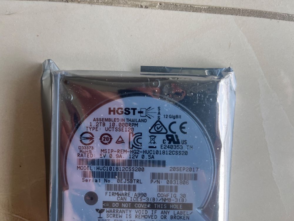 HGST Hitachi 1.2tb HDD 2.5” (Neu und originalverpackt) in Bioggio für ...