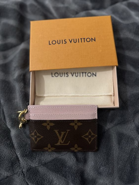 Portecarte Louis Vuitton rose Monogram (Neu (gemäss Beschreibung)) in ...