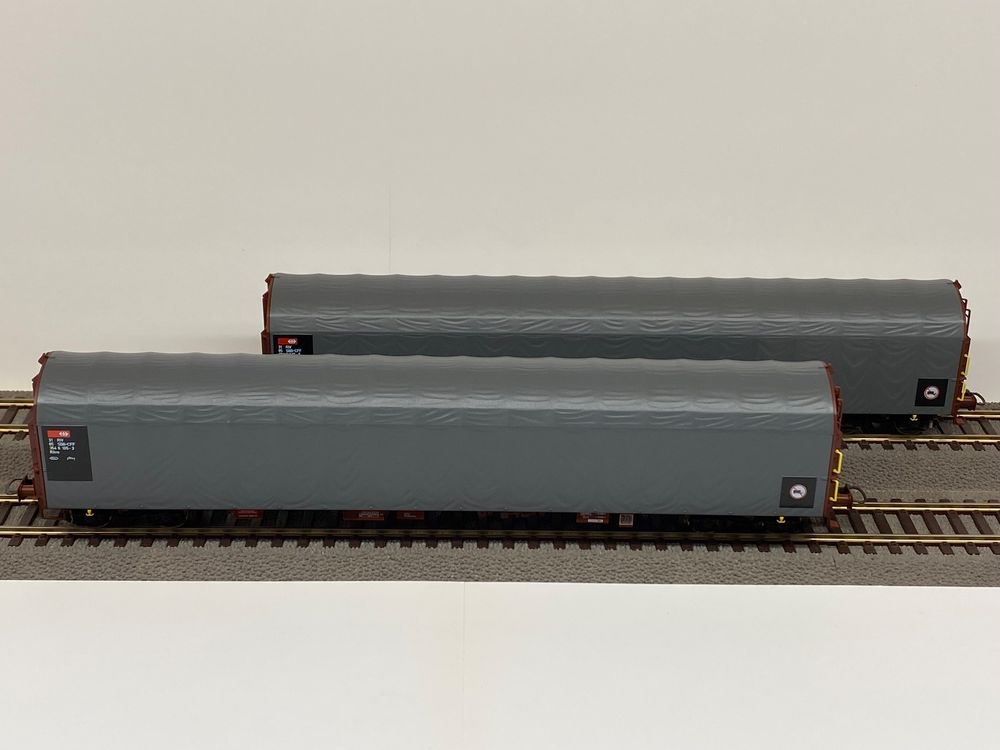 2 x Roco 47606 (H0 GS) SBB Schiebeplanenwagen Rilns (Gebraucht) in ...