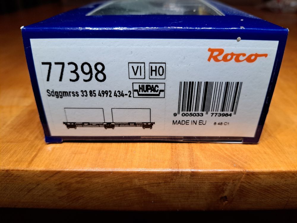 Roco 77398 Doppel - Tragwagen Hupac Eucon (Gebraucht) in Schönenwerd ...