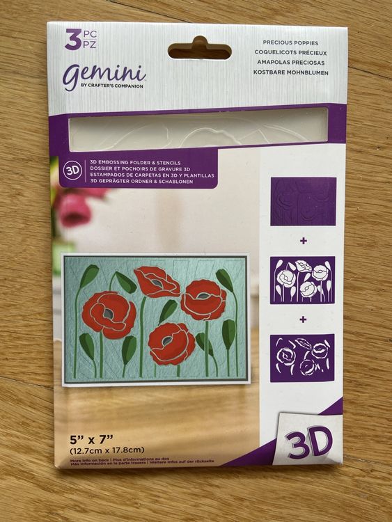 Gemini 3D Embossing Folder & Stencil - ungeöffnete Packung (Neu und originalverpackt) in Zürich ...