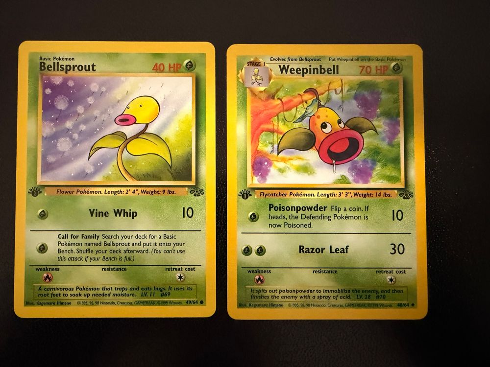 1. Edition Weepinbell & Bellsprout Jungle 1999 (Gebraucht) in Luzern ...